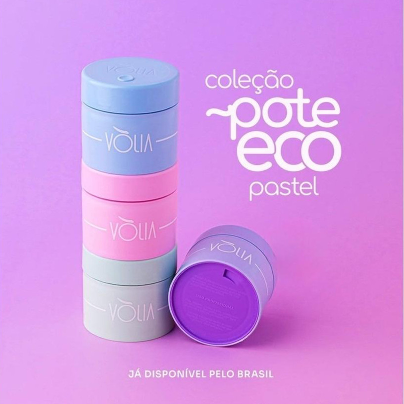KIT COM 2 Pote Eco Duo Pastel 30g - Vólia COR SORTIDA | Shopee Brasil