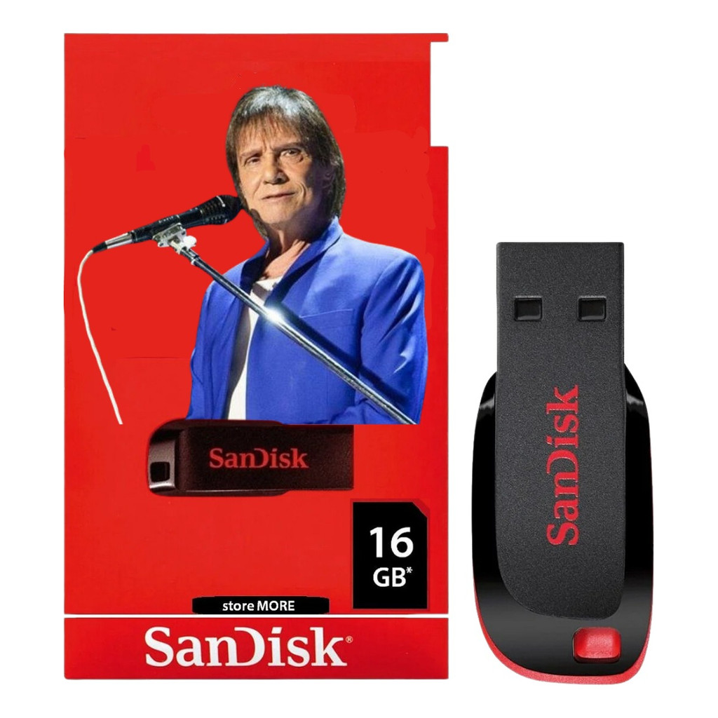 Pen Drive Musical - Discografia Completa Roberto Carlos | Shopee Brasil