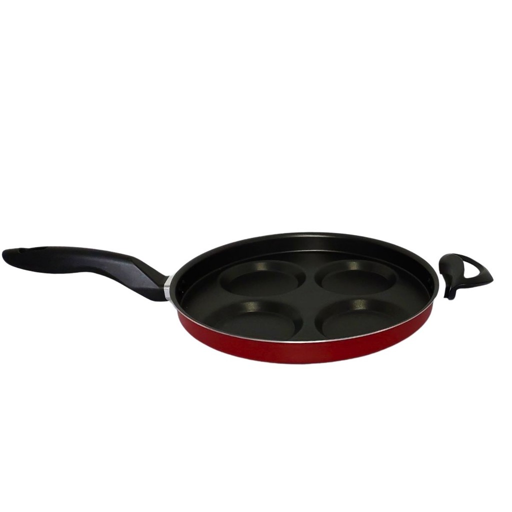 Frigideira Antiaderente Teflon Multiuso 4 Ovos Hambúrguer | Shopee Brasil