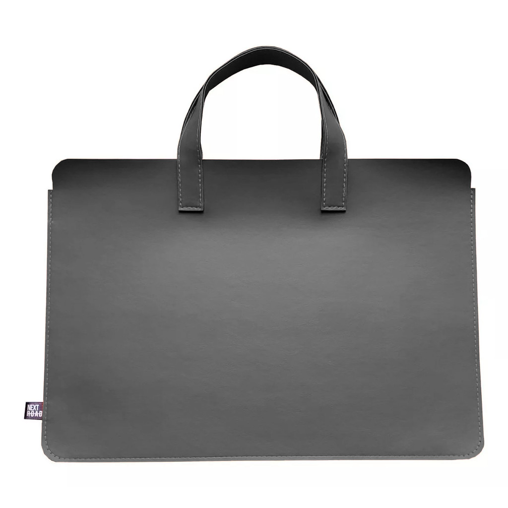 Sacola com Alça Para Notebook Couro Cinza Claro Premium | Shopee Brasil