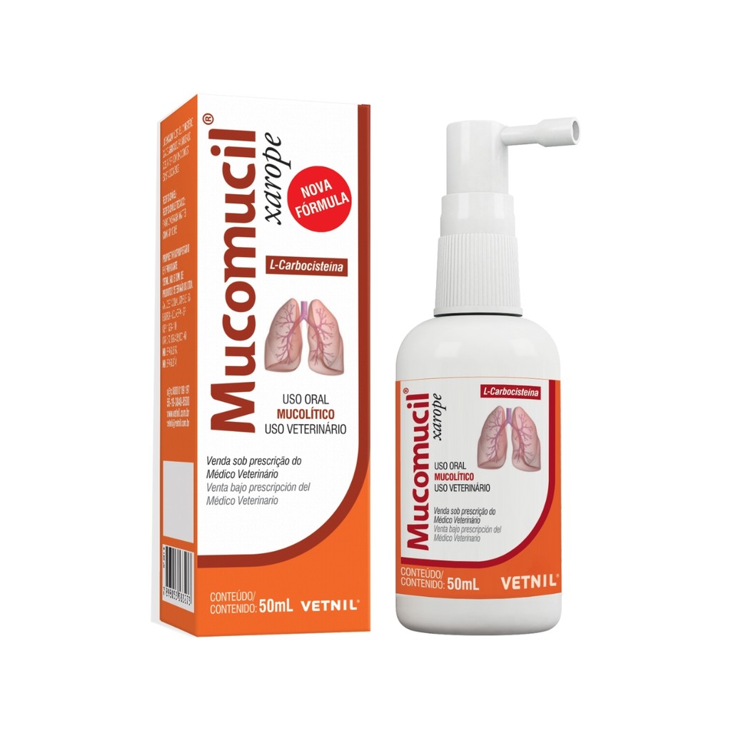 Mucomucil Xarope 50ml - Vetnil | Shopee Brasil