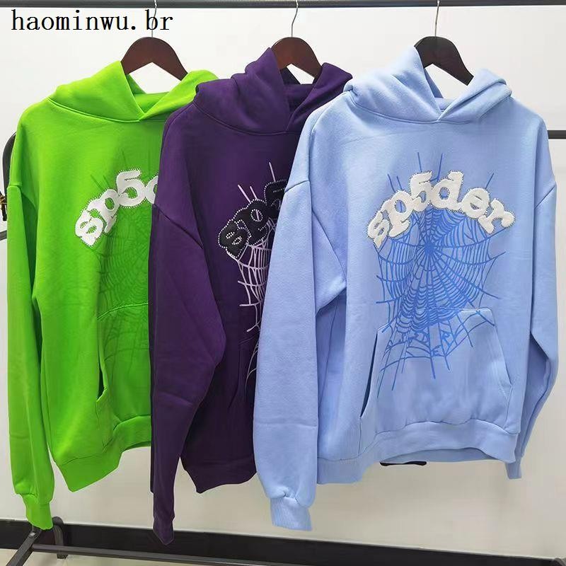 Moletom Sp5der Original de Alta Qualidade e Pesado 450G com Capuz para Homens, Best-seller no ...