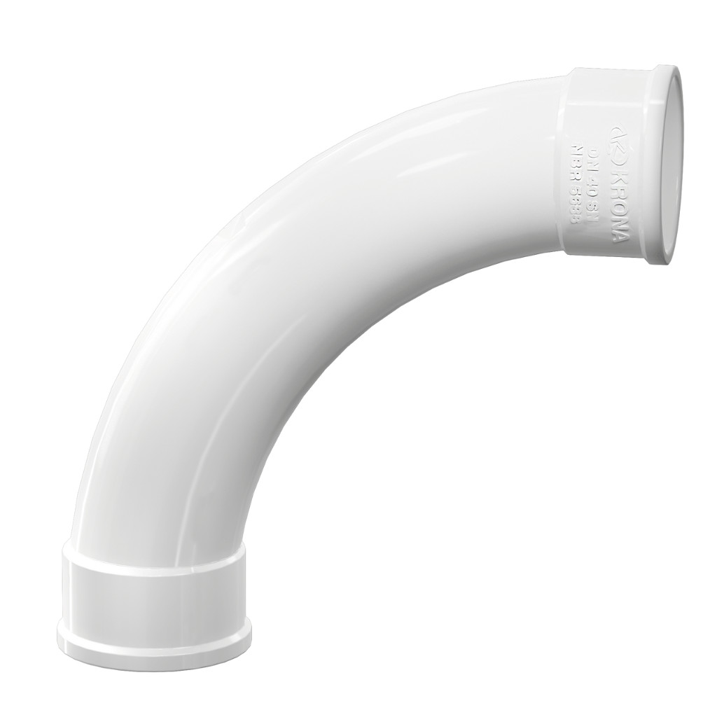 Curva Esgoto PVC 150MM 90° Longa - Krona | Shopee Brasil
