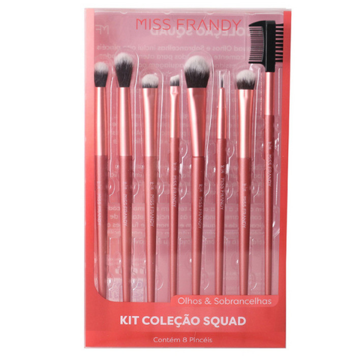 Kit Com 8 Pinceis Multifuncionais - Linha Squad - Miss Frandy | Shopee ...