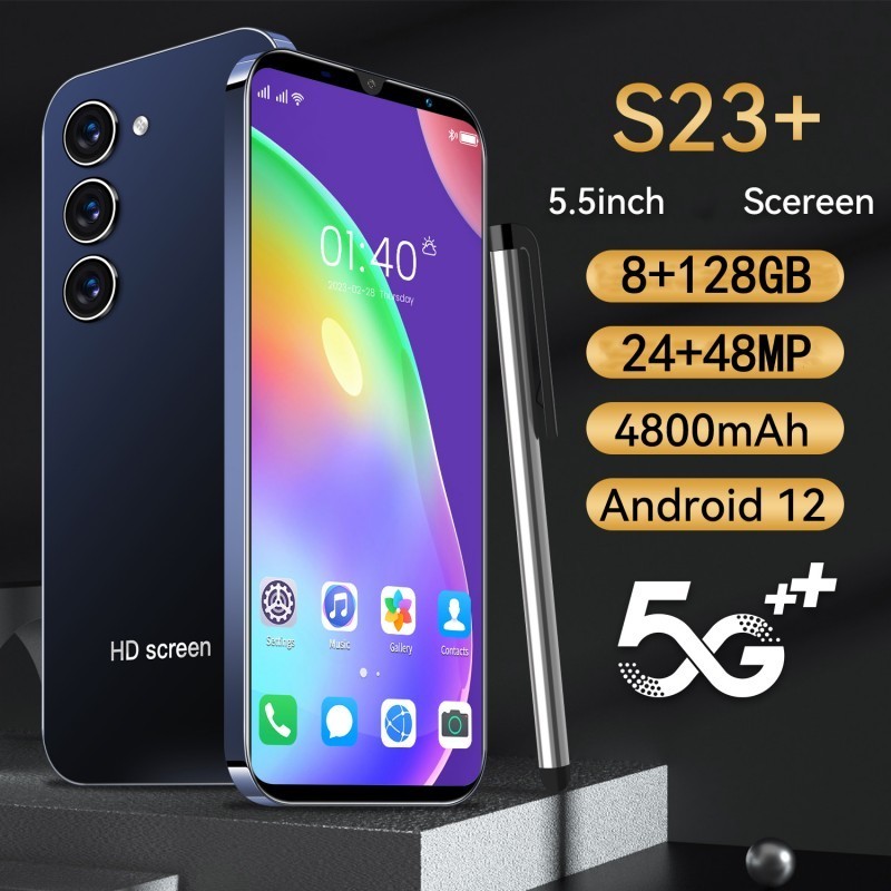 Celular S23 + 5.5 polegadas Celular 8GB + 128GB Smartphone | Shopee Brasil