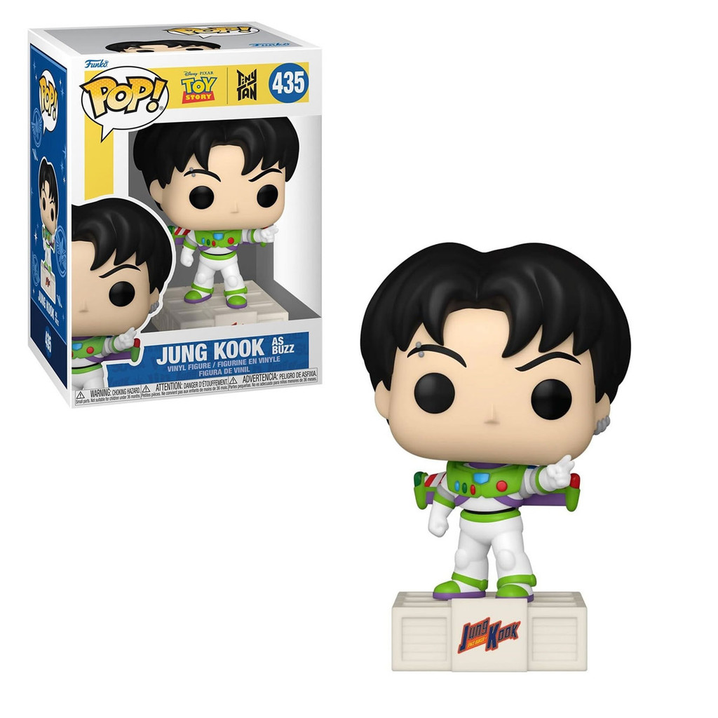 POP FUNKO 435 JUNGKOOK AS BUZZ BTS TOY-STORY X TINY TAN MUSI | Shopee Brasil