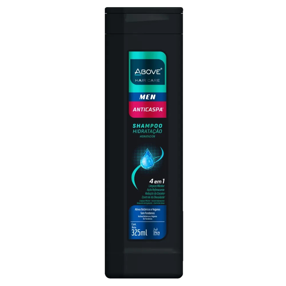 Shampoo Masculino Anticaspa Alivia A Coceira 325ml Above | Shopee Brasil