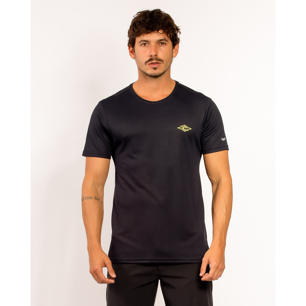 Camiseta Rip Curl Vaporcool Medina Tee Black | Shopee Brasil