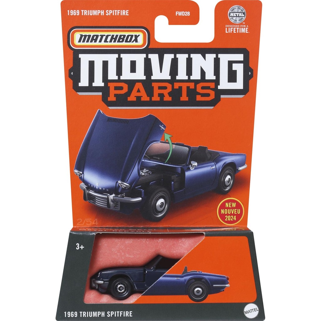 Matchbox - 1969 Triumph Spitfire - Moving Parts - HVM88 | Shopee Brasil