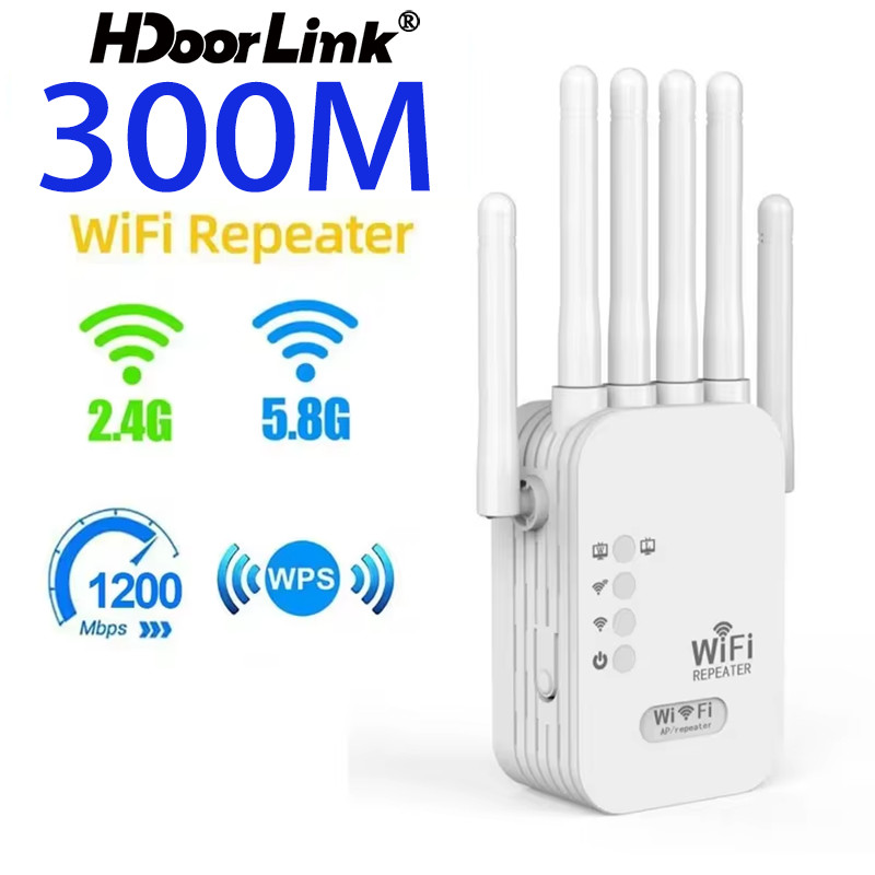 HdoorLink 300Mbps Repetidor Wifi Amplificador Sinal Extensor Rede Wi fi ...
