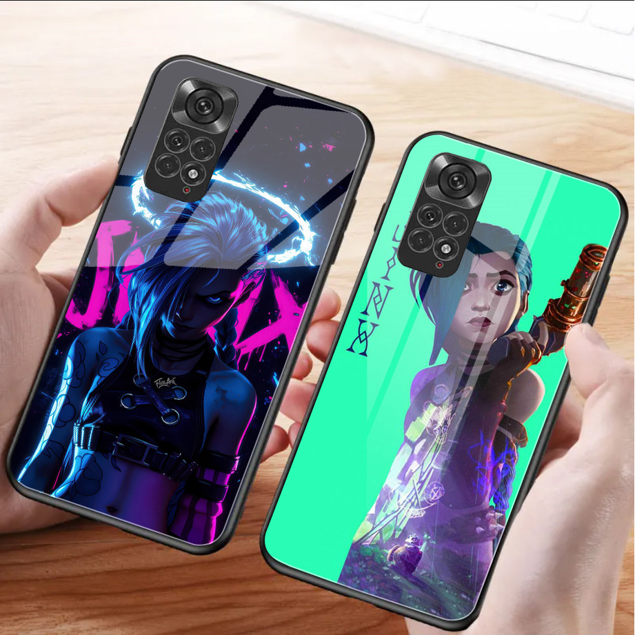 Arcane Jinx 06 Capa De Telefone De Vidro Temperado Para Xiaomi Redmi ...