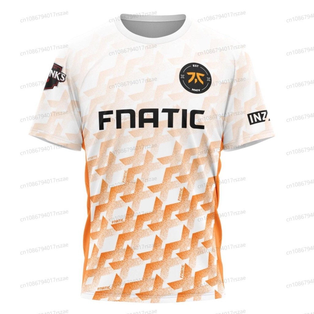 Equipe Fnatic Esports Uniforms Jersey 2024 Verão Masculino 3D Impresso ...