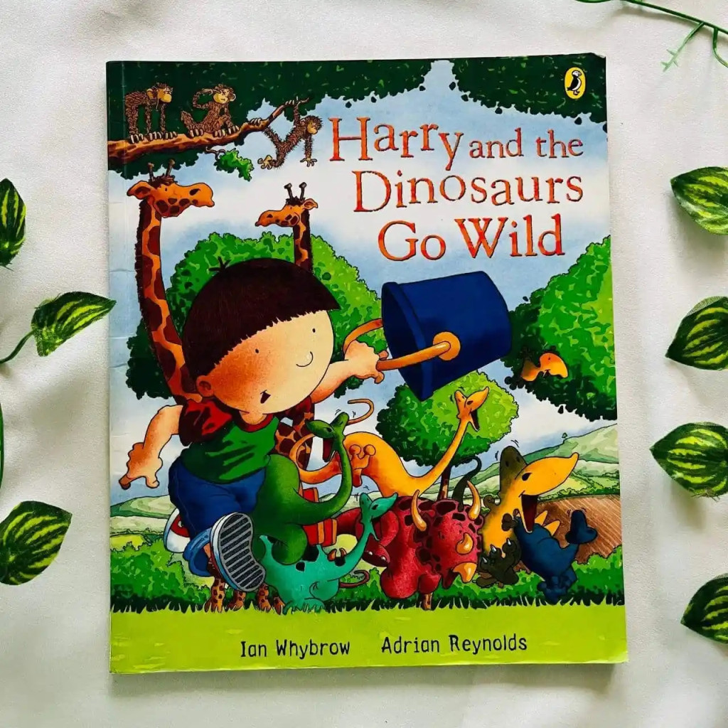 Harry and the Dinosaurs Go Wild autor Ian Whybrow e Adrian Reynolds ...