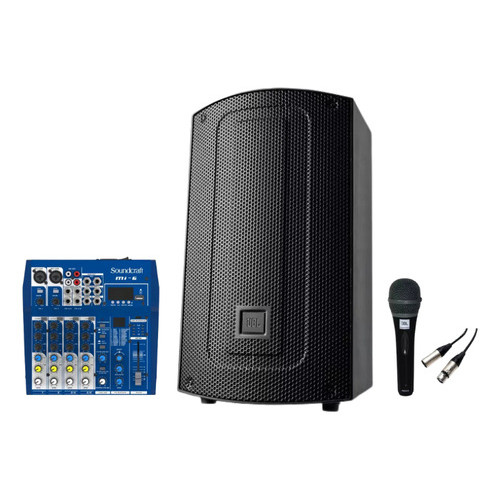 Caixa Jbl Ativa Max 10 250w + Mesa Soundcraft Mi-6 Com Microfone Jbl | Shopee Brasil