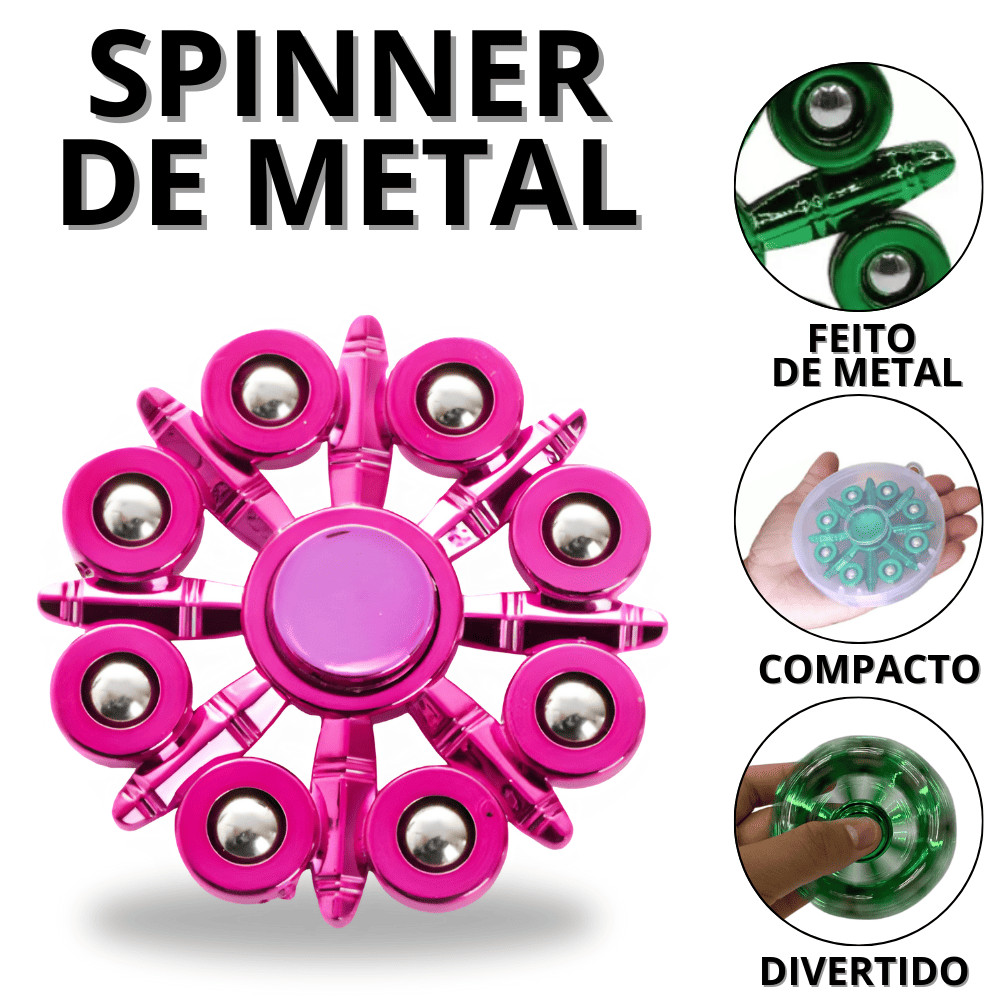 Fidget Spinner Metal Spiner Infantil Spine Spinners Spinne Brinquedos ...