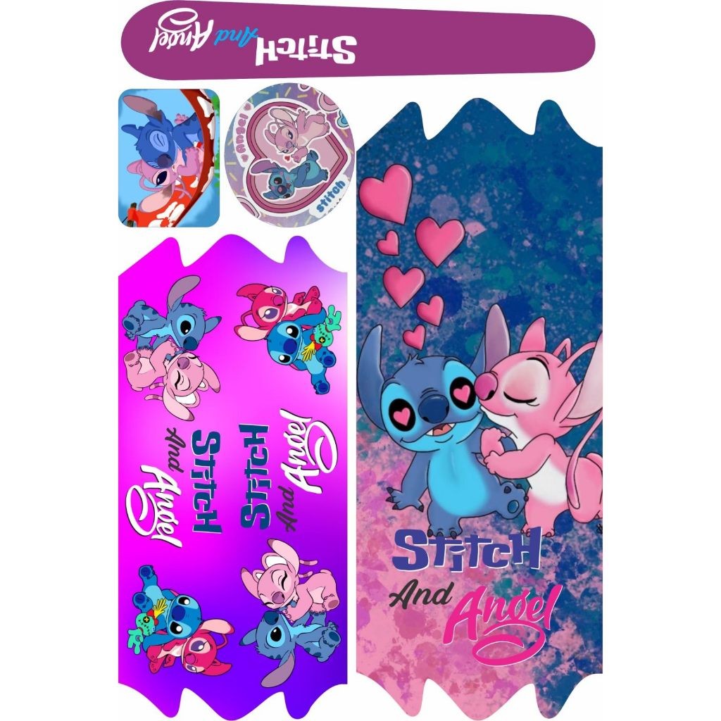 Cartela Adesivo Bicicleta Stitch Infantil de Personagens Aro 12/16/20 ...