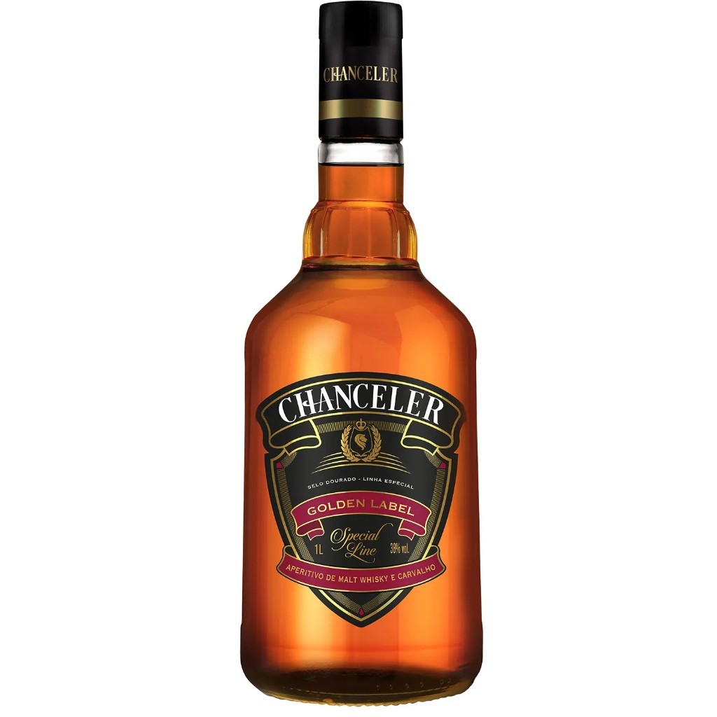 Aperitivo de Whisky Chanceler Golden Label 1L | Shopee Brasil