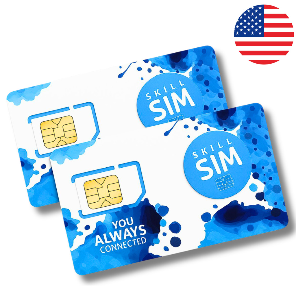 Chip Sim Card 10 Dias 5G Internacional América EUA Ilimitado SkillSim ...