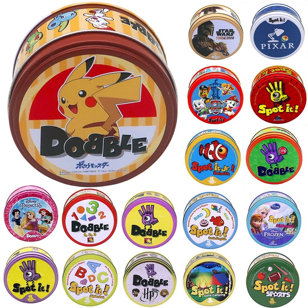 Duplo Juego Pokemon Spot It HP Dobble Card Game Party Board Feriados ...