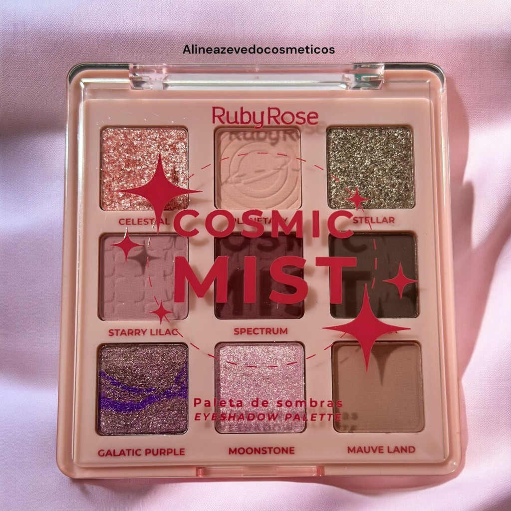 Paleta de Sombra Cosmic Mist Ruby Rose | 11,63g | Shopee Brasil