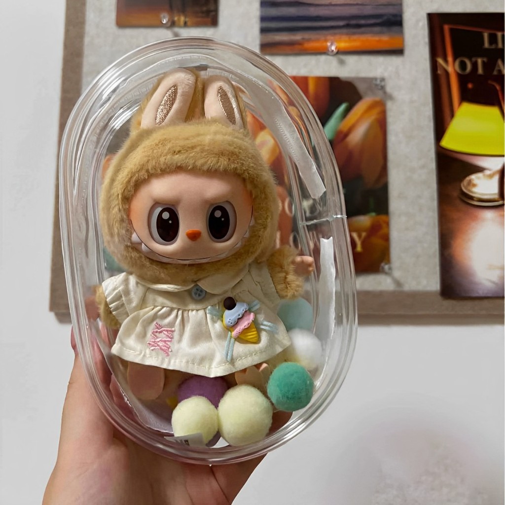 Labubu bolsa de caminhada para festa sentada, algodão, segunda geração ...