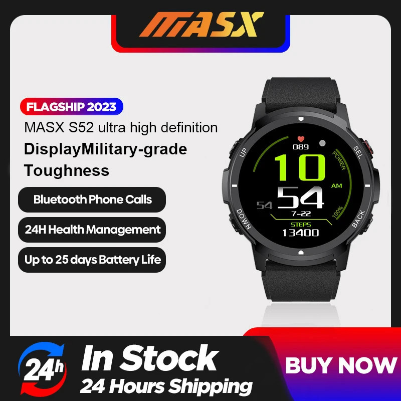 【MASX S52】Relógio Inteligente Bluetooth Masx Smartwatch S52 1.39 Polegadas | Shopee Brasil