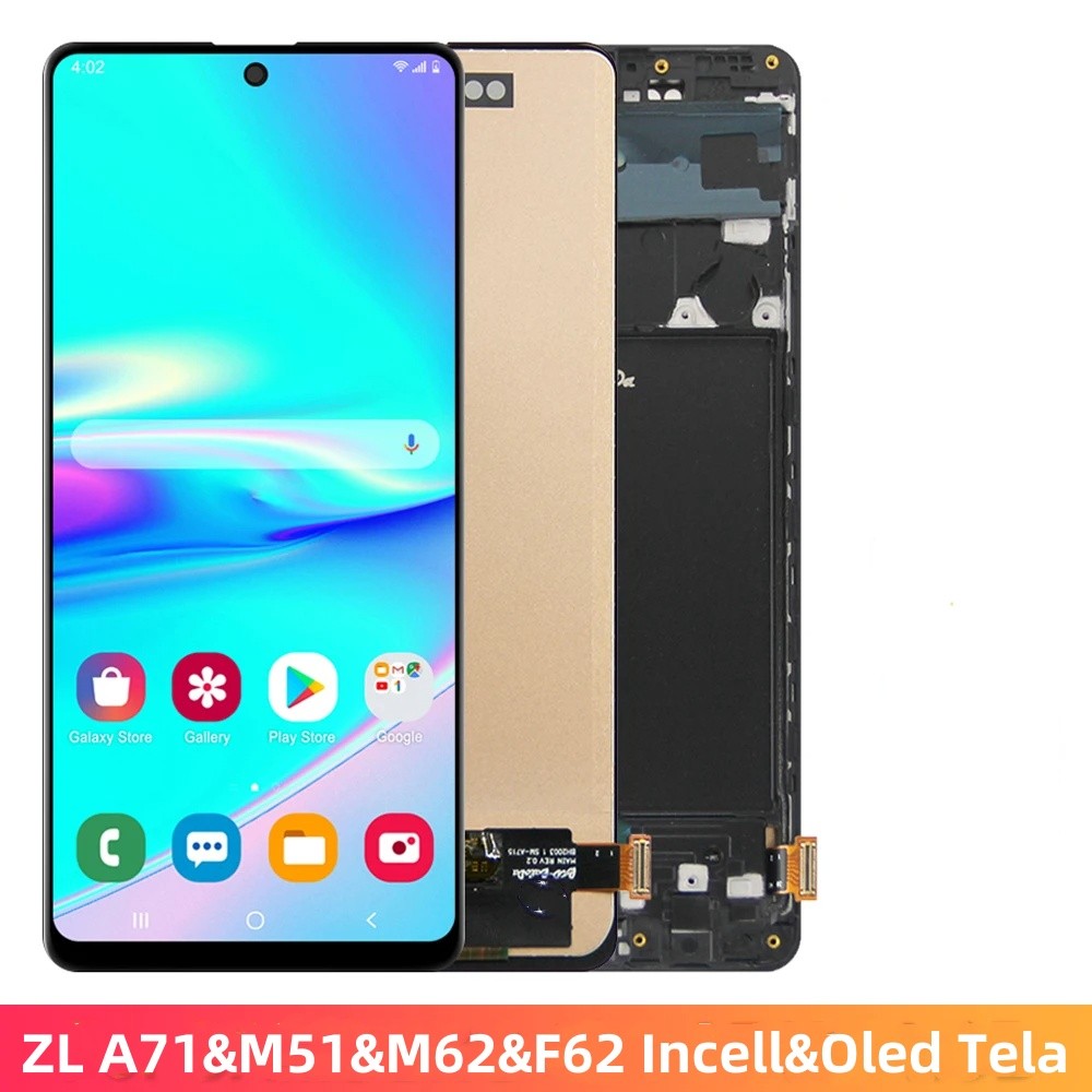6.7" Super Oled&Incell Tela A71&M51&M62&F62 Compativel A715 M515 M625 E625 ZL Frontal Display ...