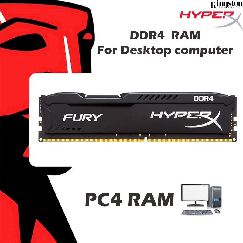 Kingston HyperX FURY Desktop DDR4 RAM 8GB 16GB 2133/2400Mhz/2666/3200Mhz DIMM Memória De Jogo ...