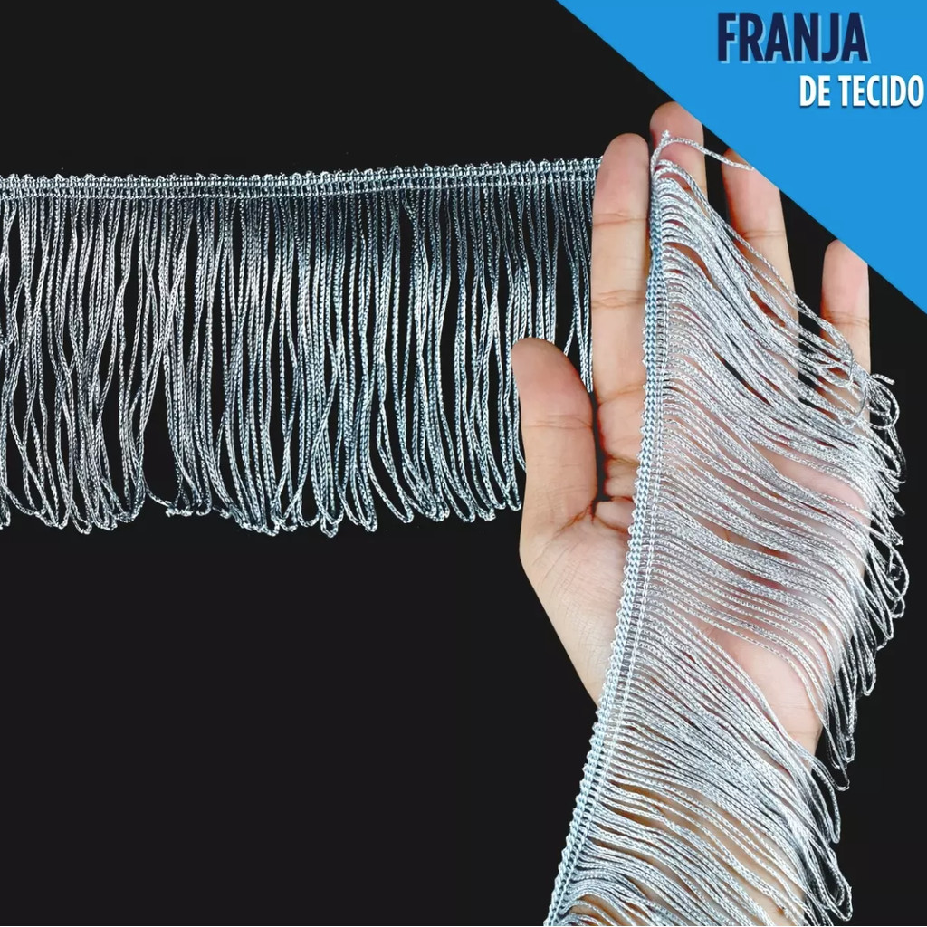 Franja de Tecido Acetinado - 15cm - Grade de Cores - Rolo C/10 Mts ...