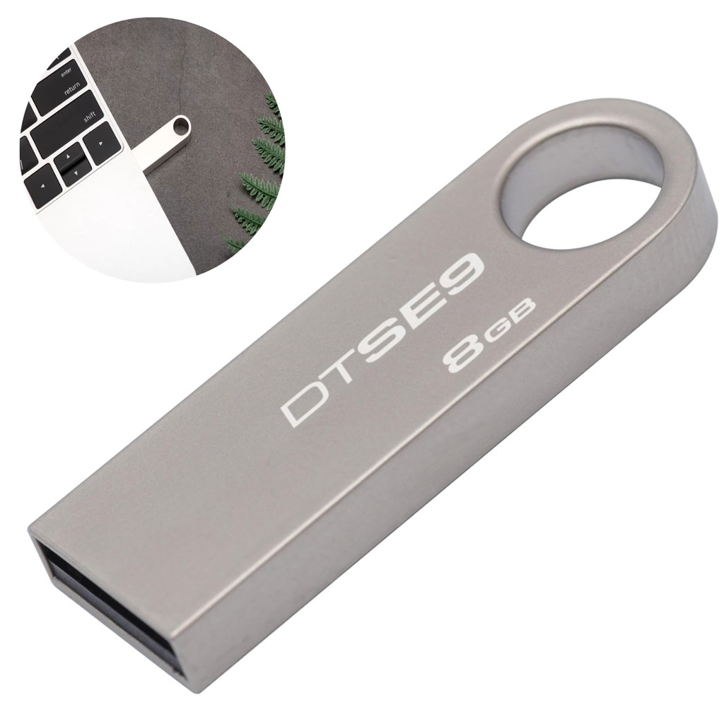 Pendrive Kingston Datatraveler Dtse9 5v 8gb 2.0 Prateado | Shopee Brasil