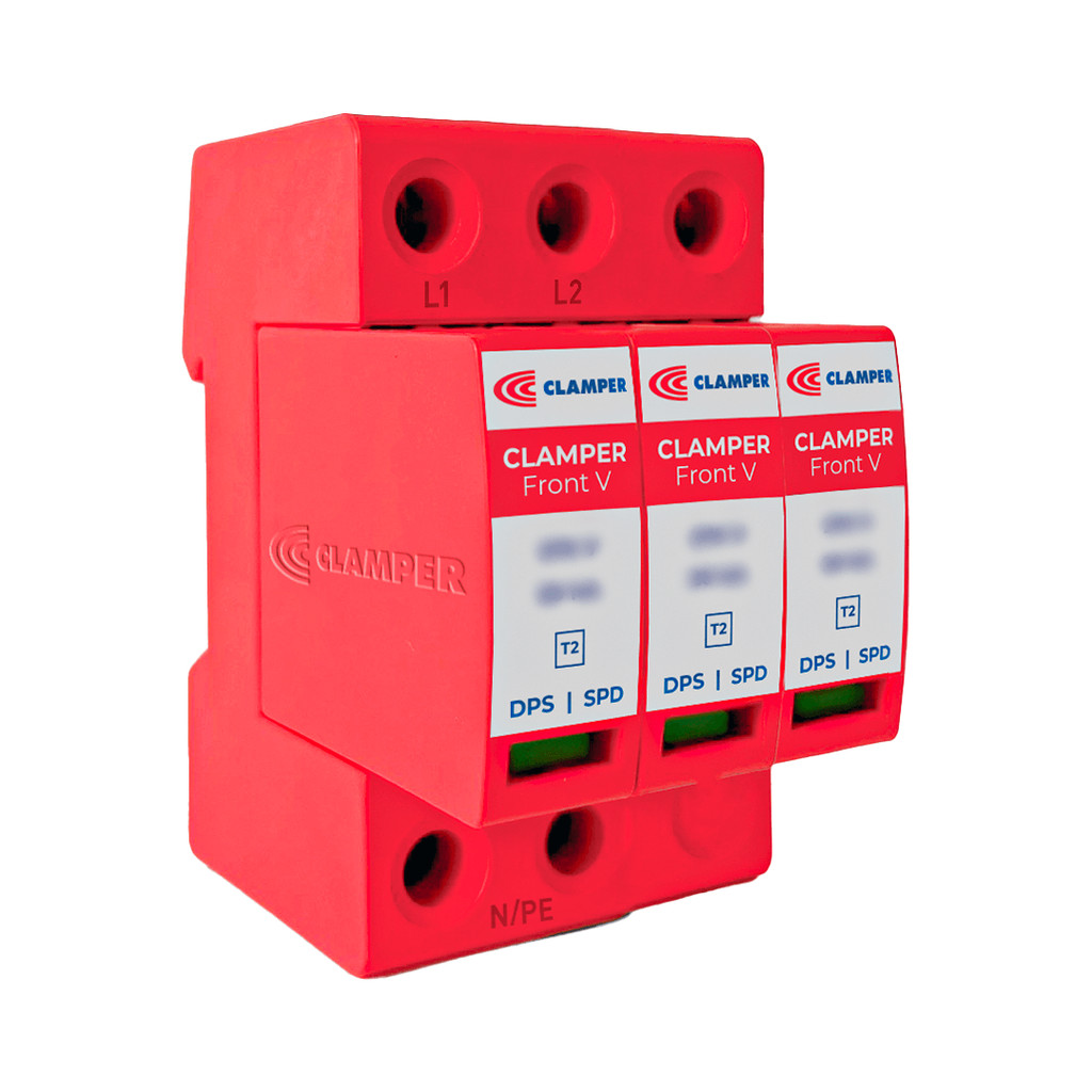 DPS CLAMPER Front V Tripolar 275V 20kA 3+0 Classe II | Shopee Brasil