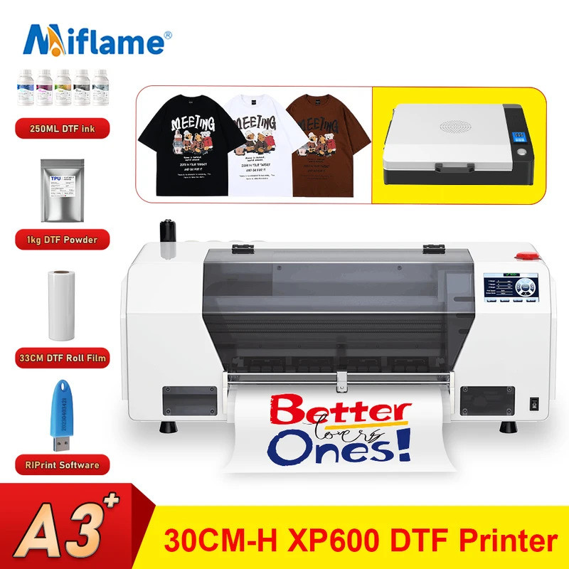Impressora DTF A3 Plus para Epson XP600 Impressora de Transferência Direta para Filme Máquina de ...