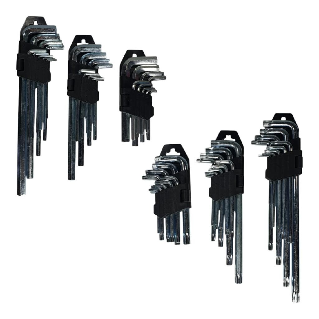 Conjunto Chaves Allen Com Torx Tira Parafuso Todos Tamanhos P M G ...