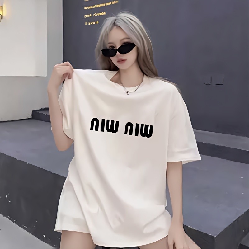 Mumu 2024 Verão Novo Estilo Solto Versão Coreana Top de Comprimento Médio | Shopee Brasil