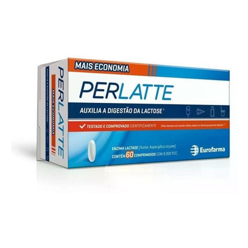 Enzima Lactose Perlatte Enzima Lactase 60 comprimidos | Shopee Brasil