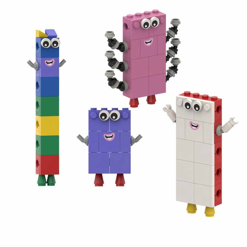 NEW Anime Block Numberblocks: Number Block Small Square Human Building ...