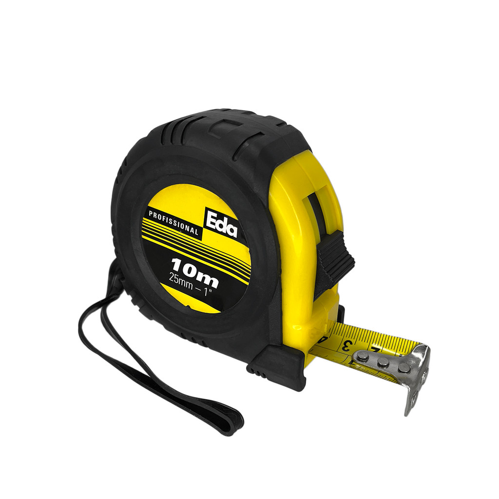 Trena Fita Métrica 25 Mm Emborrachada Profissional 10 Metros | Shopee ...