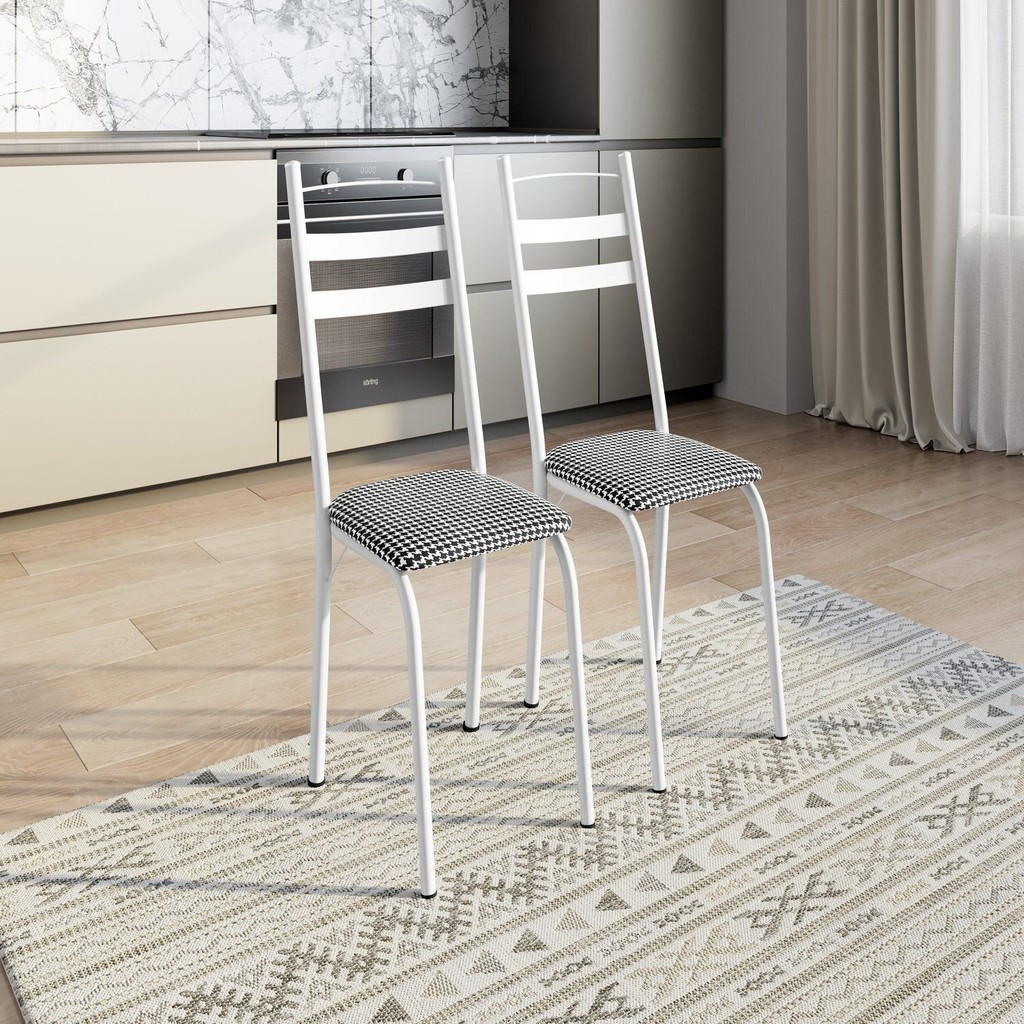 Kit com Duas Cadeiras de Cozinha 92cm X 41cm X 34cm | Shopee Brasil