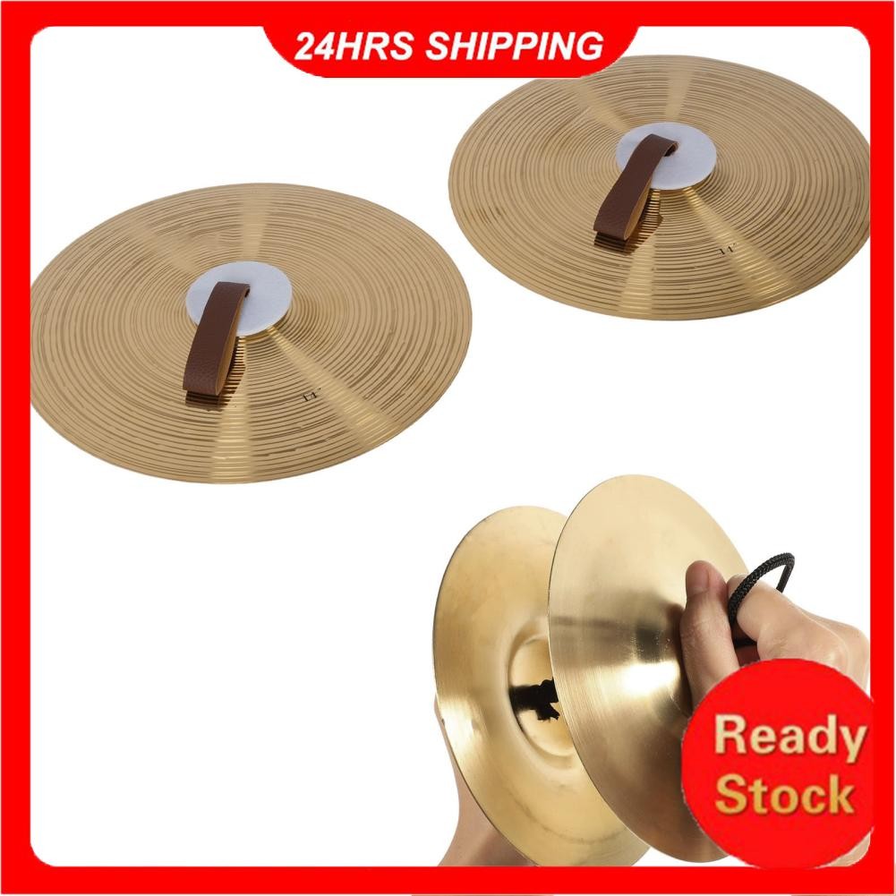 Percussion Cymbal 1 Pair 14 Inch Impact Resisting Alloy Cymbals High ...