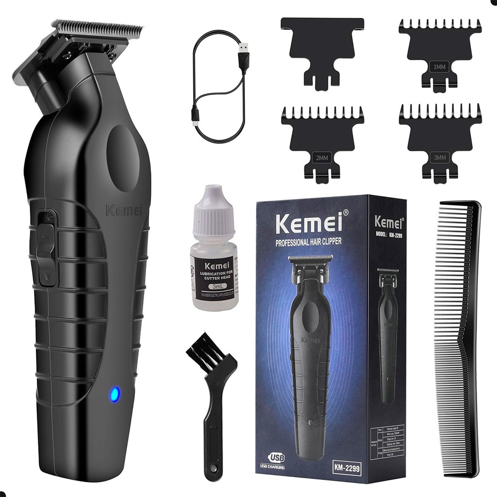 Maquina Corte Cabelo E Acabamento Kemei Km 2299 Profissional | Shopee Brasil