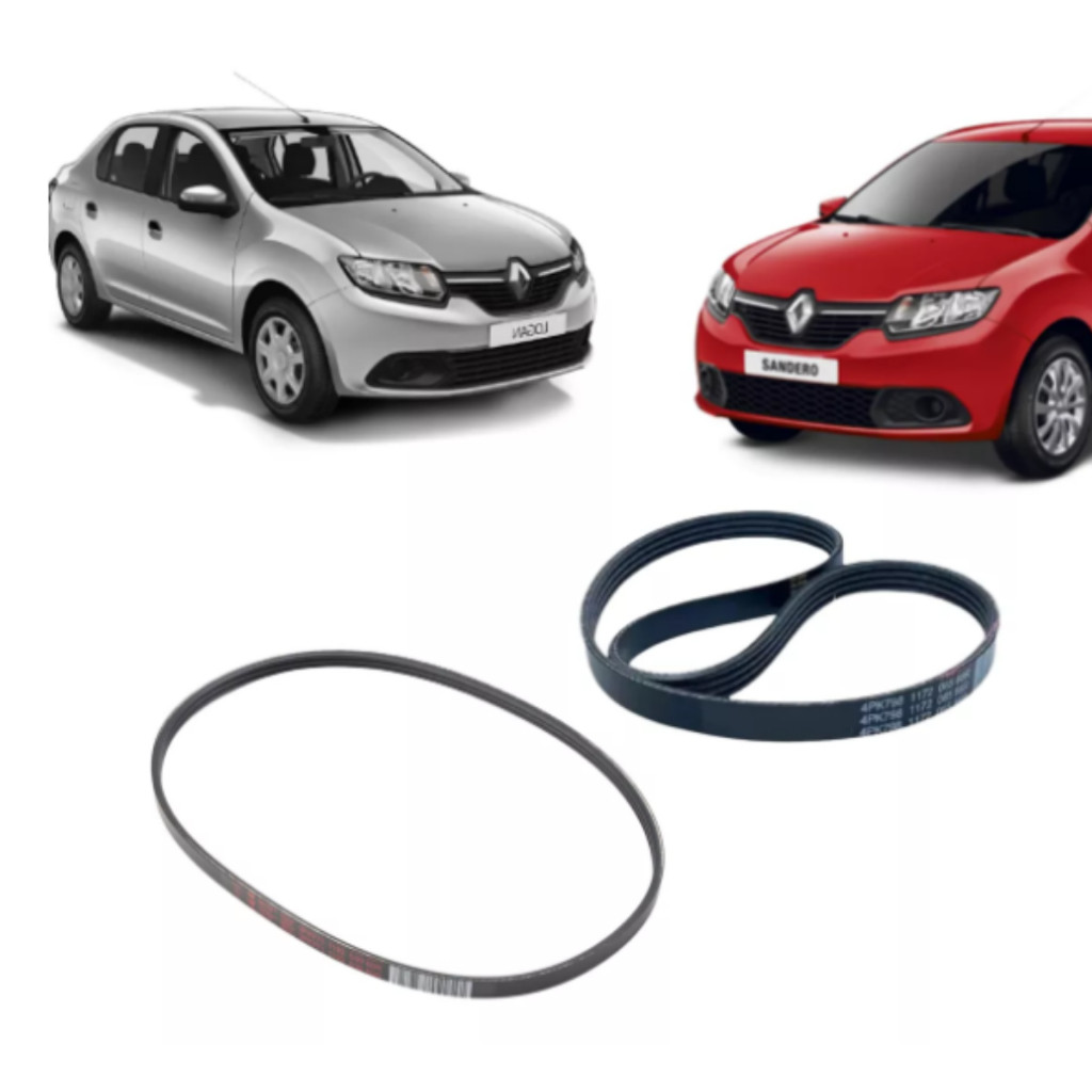 Correia do Alternador e Ar Condicionado Renault Kwid Logan Sandero ...