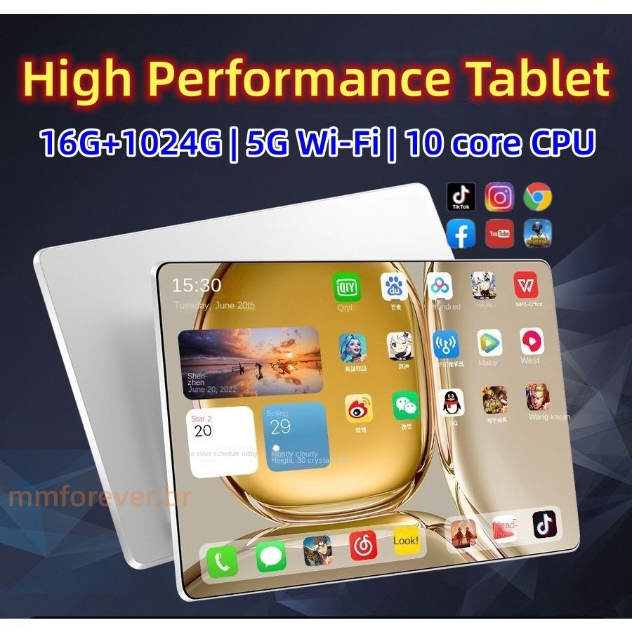 Alto desempenho 5G Tablet PC tela grande Tablet PC 11 Polegada novo ...