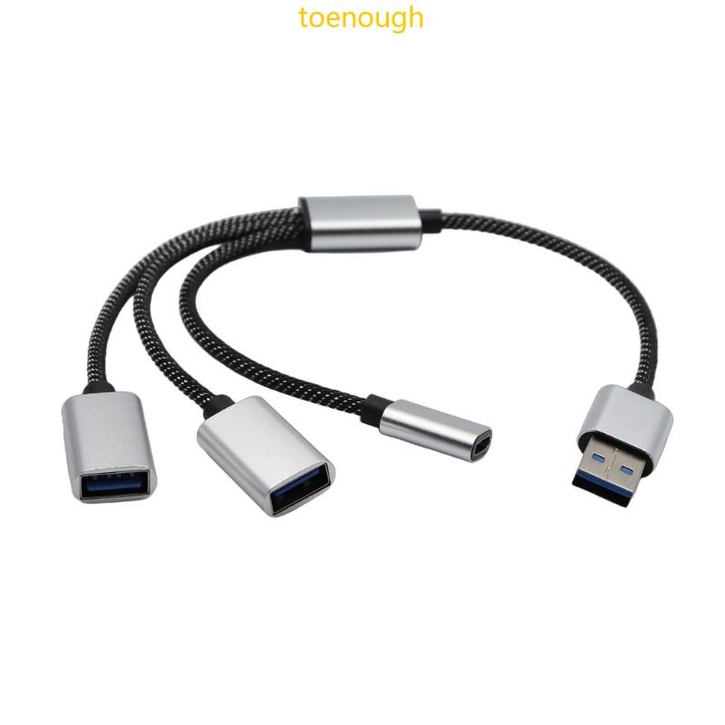 Toe USB 2.0 Splitter 1 A 3 Conectores Fêmeas Adaptador Velocidade ...