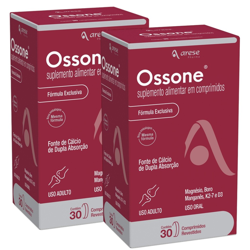 Kit Ossone Arese Com 2 Caixas De 30 Comprimidos Revestidos Cada ...