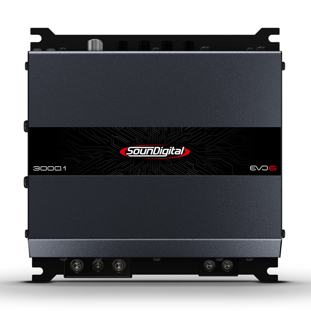 Modulo Amplificador Soundigital 3000 Rms SD-3000.1 Evo 6 Mono 1 Canal 4 Ohms Classe D Crossover ...