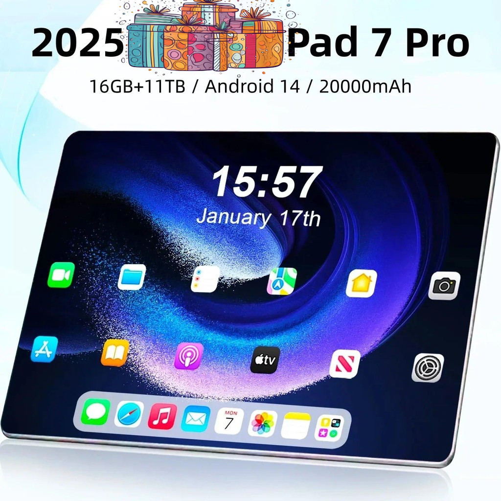 2025 novo produto versão Global Pad 7 Pro Android 14 Tablet PC 16GB ...