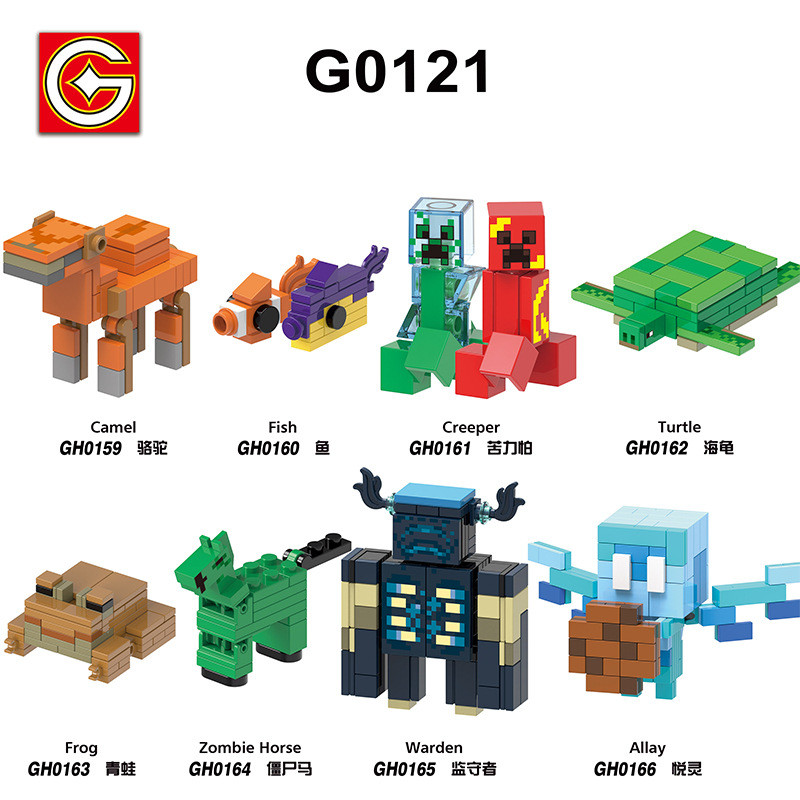 Lego Minecraft Mini Boneca Brinquedos Educativos Infantis DIY Montagem ...