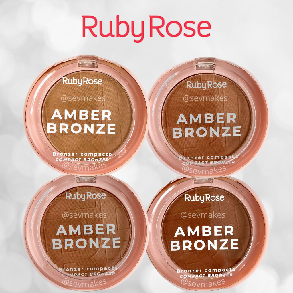 Amber Bronzer Compacto - RUBY ROSE | Shopee Brasil