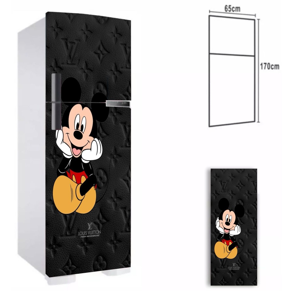 Adesivo para Geladeira Freezer Mickey Mouse Vinil Autocolante ...
