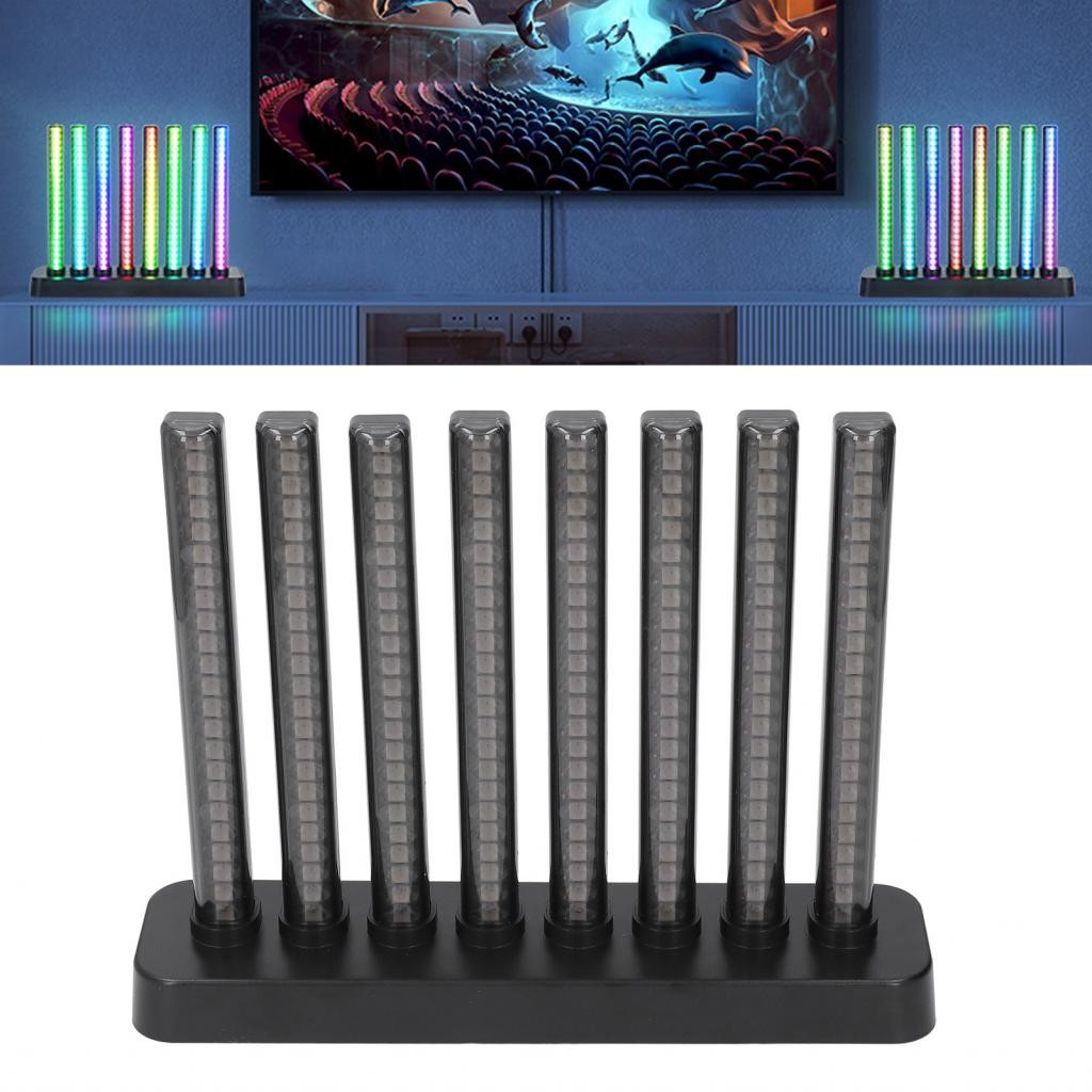 Smart LED Lights Bars Music Rhythm Light Movable Rechargeable for ...